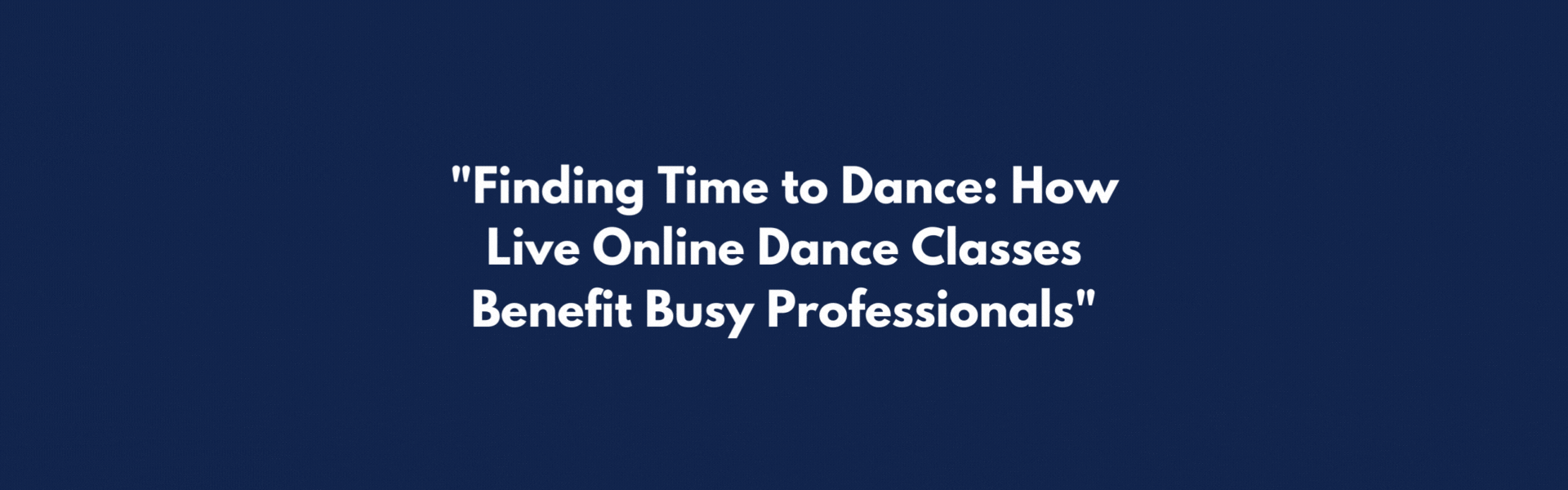 Live Online Dance Classes In UK | Dance Vance